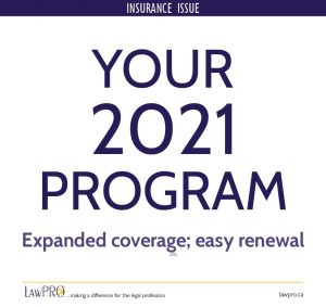 LAWPRO policy – practicePRO