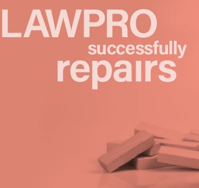 LAWPRO successfully repairs in 2020 – practicePRO